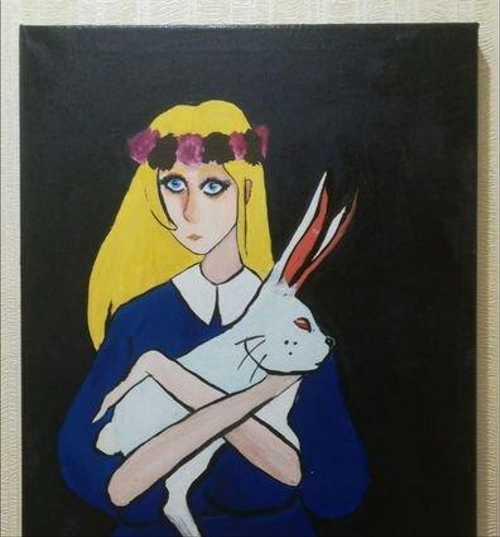 Картина К. Оси "Спасение белого кролика"