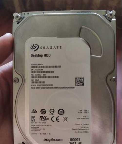 Жесткий диск seagate Desktop ST1000DM003, 1тб, HDD