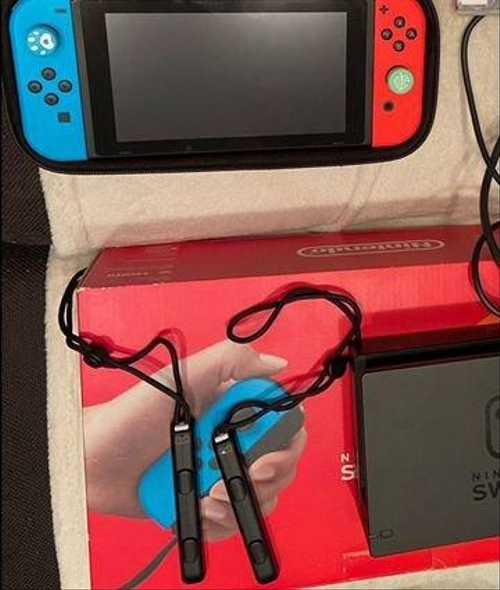 Nintendo switch v2 с чехлом