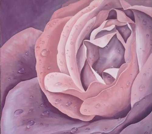 Интерьерная картина Роза. Холст 60х60