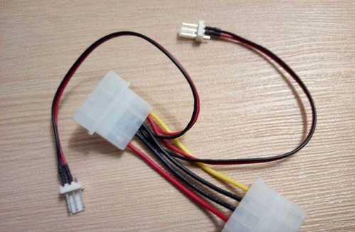 Переходник Generic Molex 4pin 2 x Fan