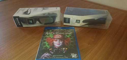 3D очки sony TDG-BR250 + передатчик 3D TMR-BR100