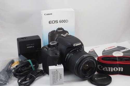 Canon EOS 600D kit 18-55 IS пробег 9600