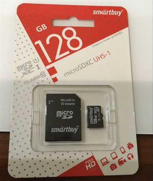 Карта памяти Micro SD на 128 гб