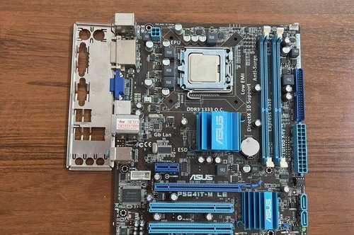 Материнская плата asus p5g41t-m le + xeon 5472