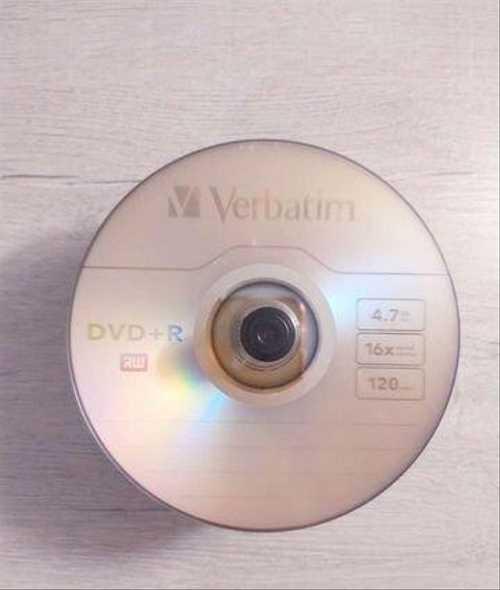 Болванки Verbatim DVD+R 4.7gb 40шт
