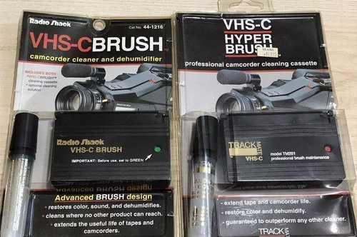 Чистящие видеокассеты VHS-C новые в блистерах