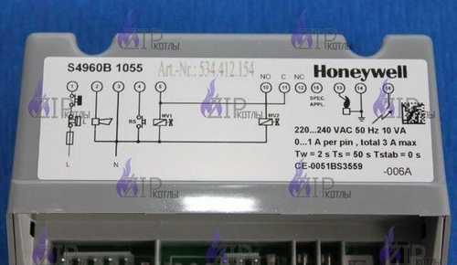 Блок управления Honeywell S4560B1055