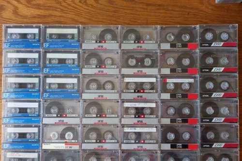 Аудиокассеты Sony 90 и TDK 90 с записями музыки