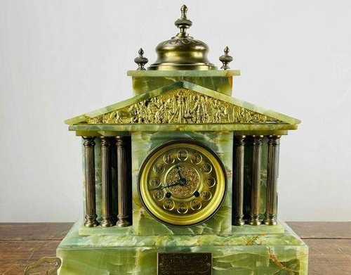 Немецкие антикварные часы из оникса 1900-ые гг