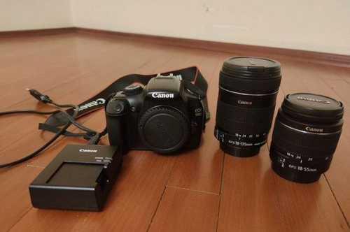Фотоаппарат Canon EOS 1100D Kit с оптикой