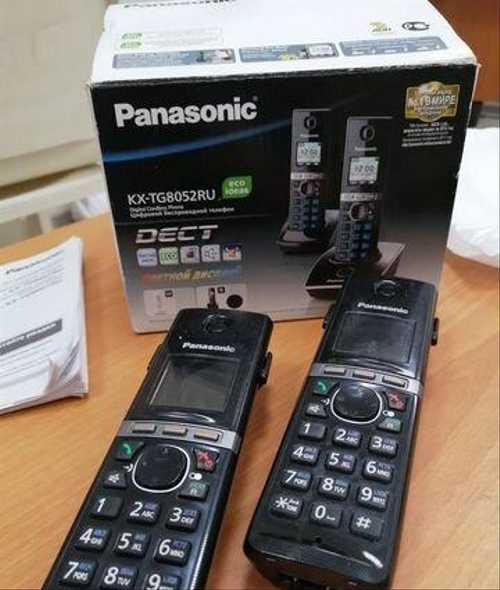 Телефон беспроводной (dect) Panasonic KX-TG8052RUB