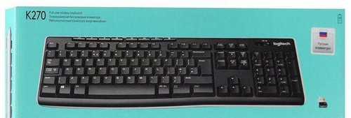 Logitech Wireless Keyboard K270 Black USB