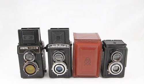 3 фотоаппарата Любитель-2, Любитель-2, Любитель-16