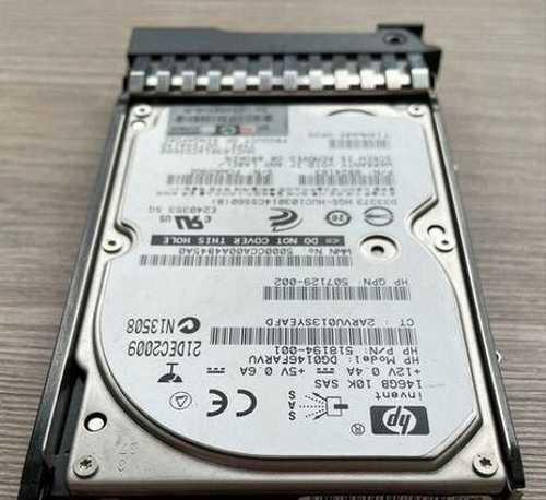 Жесткий диск HP 146Gb 507283-001 SAS 2.5 10K