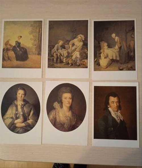 Открытки, Эрмитаж, французская школа