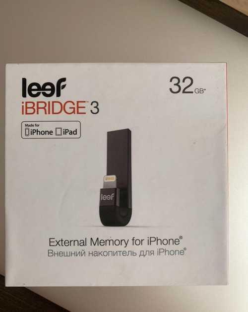 Флешка для iPhone leef iBridge 3 32gb новая