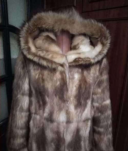 Полушубок, натуральный мех, раз 46