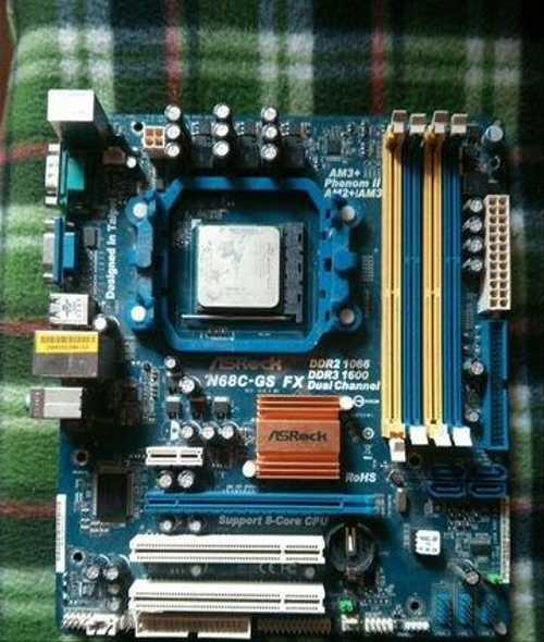 Материнская плата asrock N68c-GS FX socket AM3+,AM