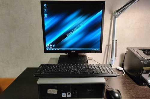 Настольный компактный пк HP compaq dc7800p