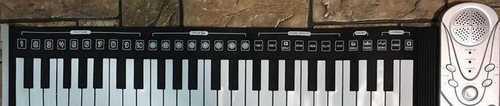 Портативное силиконовое пианино,49 клавиш