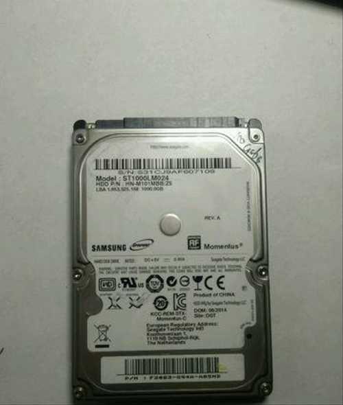 HDD для ноутбука SATA 750 GB SAMSUNG ST1000LM024