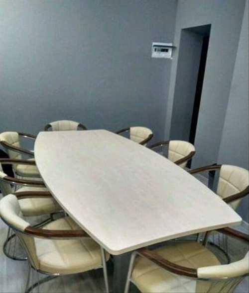 Стол овальный и 8 стульев (можно по отдельности)