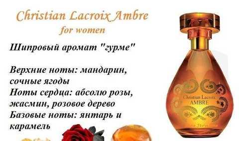 Парфюмерная вода Christian Lacroix Ambre 50мл