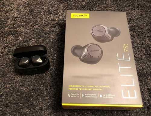 Наушники беспроводные Bluetooth Jabra Elite 75t