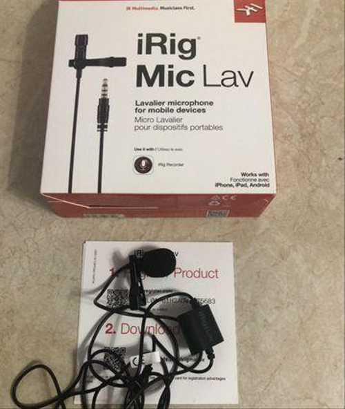 Микрофон петличный IRig Mic Lav