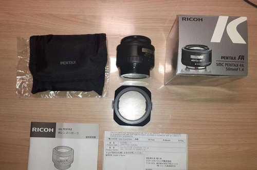 Объектив Ricoh SMC Pentax-FA 50 mm F1.4