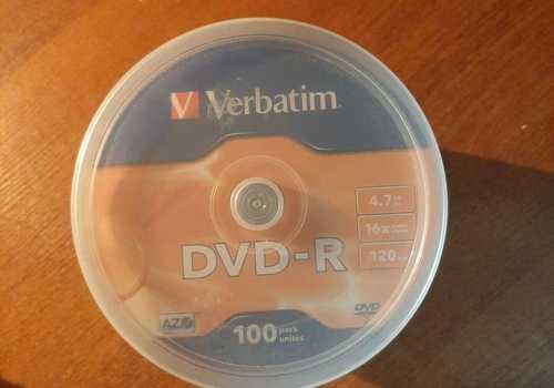 Болванка Verbatim DVD-R 100 штук