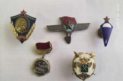 Знак Парашютист Отличник службы ввмооп+