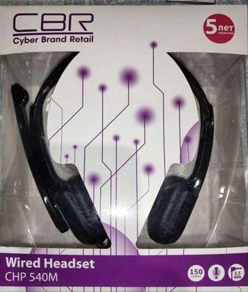 Наушники CBR Wired Headset CHP 540M с микроф. науш