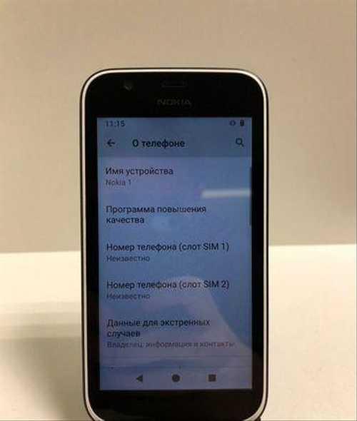 Смартфон Nokia 1 (Т13235)