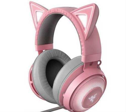 Игровые наушники razer kraken kitty edition quartz