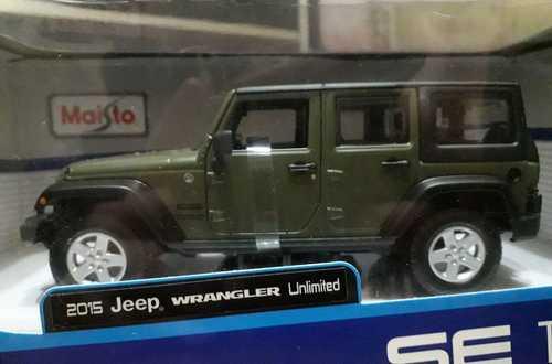 Jeep Wrangler Unlimited Maisto авто модель 1:24