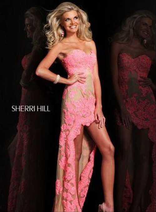 Платье Sherri Hill 21016 розовое прокат аренда