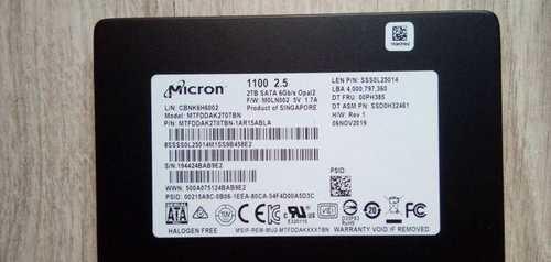 SSD диск 2 тб Micron