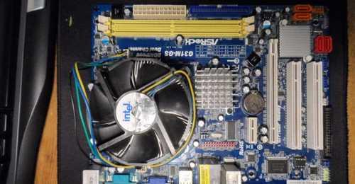 ASRock g31m-gs lga775+проц