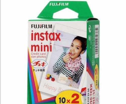 4 картриджа Instax Mini Fujifilm новые в упаковке