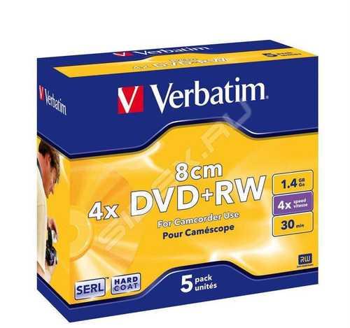 DVD+ RW 1.46Гб 8см Verbatim, мини, для видеокамер