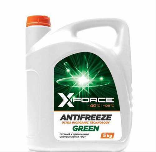 Антифриз X-force -40C зелёный (5 кг)