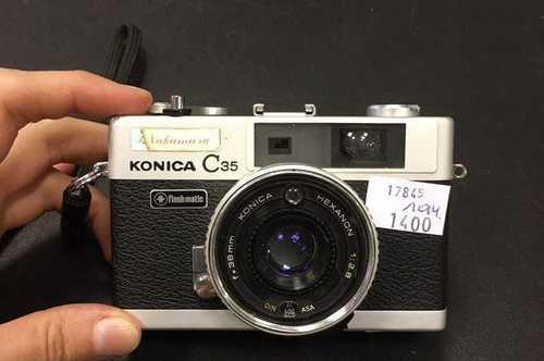 Плёночный фотоаппарат konica c35 на запчасти/лом
