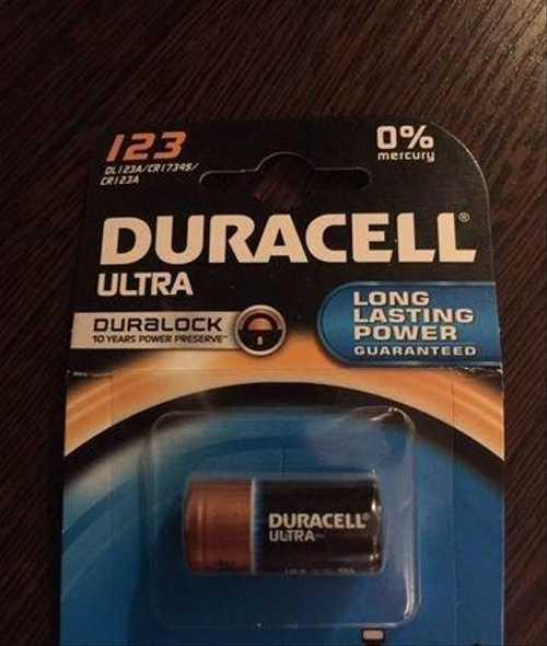 Батарейка Duracell Ultra 123
