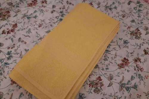 Банное махровое полотенце новое 100х180 лимонного