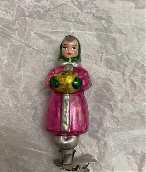 Елочная игрушка даренка СССР
