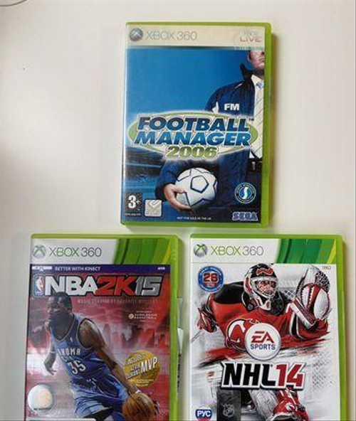3 Игры для xbox 360 (цена за все) nhl 14 nba2k15