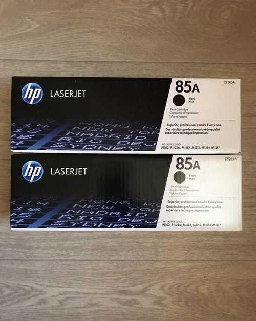 Новые оригинальные картриджи Hp85A в упаковке