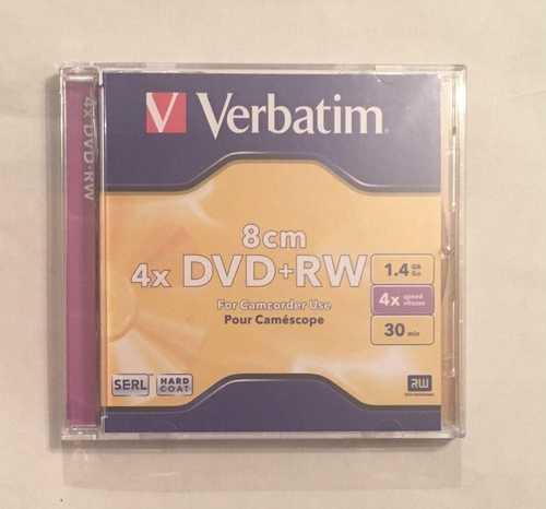 Диски DVD+RW Verbatim 8 см, CD-RW Dysan 8 см